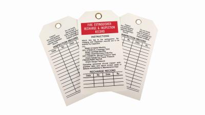 China Plastic Tag Vinyl Rectangle Waterproof Durable Indoor Outdoor Safety Tag for sale