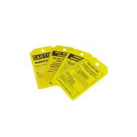 China Safety Warning Tag Customized Plastic Lockout Tags Safety Lockout Tagout for sale