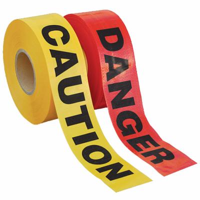 China Custom Logo PE Caution Warning Tape Non-adhesive Barricade Tape for Warning for sale