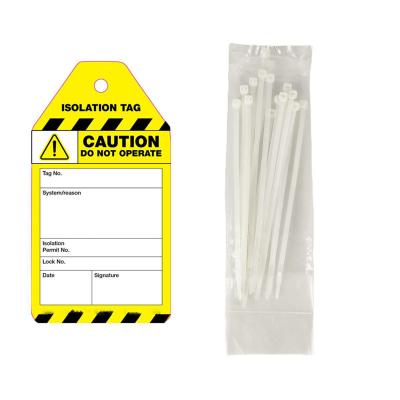 China Valve Isolated Tag Polyester  Weatherproof Tearproof Plastic Tag for sale