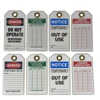 China Customize  Laminating Waterproof Plastic Lockout Tagout Danger Tag for sale