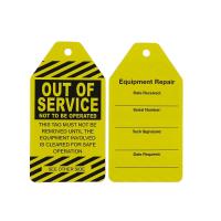 China Plastic Safety Lockout Tagout Tags Customize  Waterproof Tag for sale