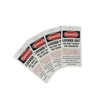 China Danger Tag PVC Durable Waterproof Writable Plastic Safety Tag for sale