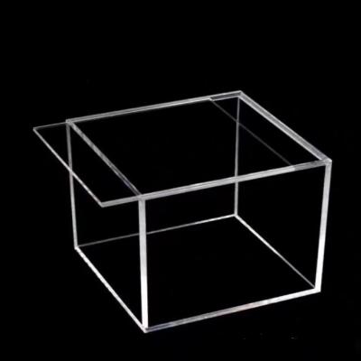 China Factory Customized  Acrylic Display Cube Box  Clear Acrylic  Storage Display Box for sale