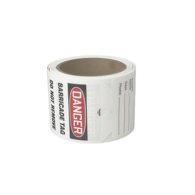 China Custom  PVC Loto Lockout Sign Safety Lockout Tagout Tags Waterproof Danger Tags-Roll Pack  Tags for sale