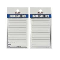 China Custom Information Tag Waterproof PVC Durable Double Sides Printing Safety Tag for sale