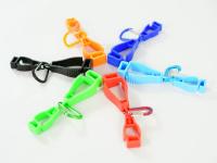 China Safety Work Gloves Anti-lost Glove Grabber High Strength POM Plastic Fixing Buckle Glove Clip Holder With Dual Clips for sale