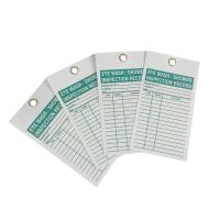 China PVC Plastic Safety Tag with 5-3/4*3inch Size 3/8inch Mounting Hole and 12 Colors for sale