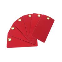China Customized 146*76mm 0.35mm Thick Waterproof PVC Hang Tag for Industrial Safety for sale