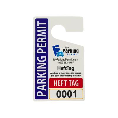 China Customized Waterproof Plastic Heft Tag with Standard Size 150*70mm and Thickness 0.35mm for Industrial Safety for sale