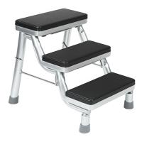 China 2 Steps Step Stool Durable Lightweight Foldable Design Non Slip Surface Home Stool Ottoman Suitable for Kitchen Bathroom for sale