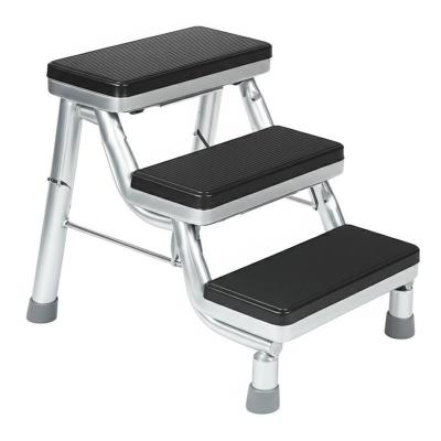 China 2 Steps Step Stool Durable Lightweight Foldable Design Non Slip Surface Home Stool Ottoman Suitable for Kitchen Bathroom for sale