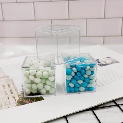 China Customize Acrylic Boxes with Lid for Display Clear Plastic Square Cube for sale