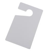 China Custom High Plastic Quality Blank Hang Tag Pass Card Door Hanger Flyer for sale
