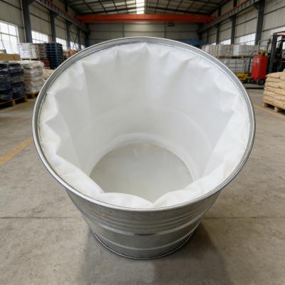 China LDPE Round Bottom Drum Liner Bag Rigid Pail Liners 5 Gallon Bucket Liner for sale