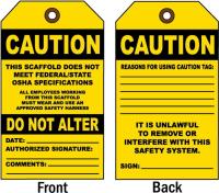 China Customizable High Visibility Waterproof Plastic Safety Tag for Lockout Tagout Procedures for sale