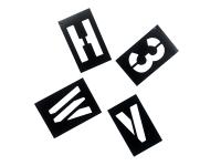 China PVC Stencil Black Number and Letter Stencil for Painting Plastic Stencil for sale