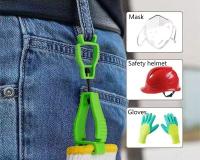 China Custom High Strength POM Plastic Anti-lost Safety Non Slip Glove Clip Holder for Work Gloves for sale