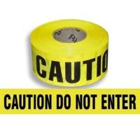 China Caution Barricade Tape PE Waterproof Single Side Printed Non-adhesive Roll Warning Tape for sale