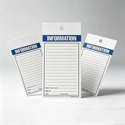 China Wholesale Custom Waterproof Clothing Hang Tags Tear Resistant Garment Labels for Apparel Brand for sale