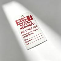 China Waterproof Plastic Hang Tags with Writable Surface and Customizable Dimensions for Brand Labels for sale
