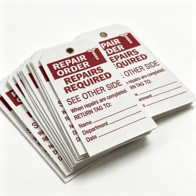 China Waterproof Plastic Hang Tags with Writable Surface and Customizable Dimensions for Brand Labels for sale