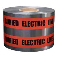 China Custom Printed Logo Underground Detectable Tape Laminated PET/ Foil/Polyethylene Mixture Roll Colorful Non-adhesive Warning Tape for sale