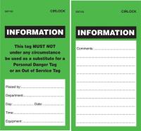 China Waterproof Plastic Information Tag with Customized Printing and Durable PVC Material for Safety Warning for sale