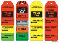 China Custom Printed Logo Perforated Tags PVC Cylinder Empty Tag for Warning for sale
