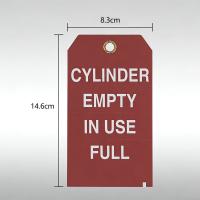 China Custom Printed Logo Perforated Tags PVC Cylinder Empty Tag for Warning for sale