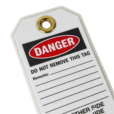 China Tear Resistant Laminated Inspection Tags - Loto Tags Lockout Tagout Danger Tag for Harsh Environments for sale