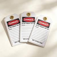 China Tear Resistant Laminated Inspection Tags - Loto Tags Lockout Tagout Danger Tag for Harsh Environments for sale