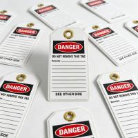 China Tear Resistant Laminated Inspection Tags - Loto Tags Lockout Tagout Danger Tag for Harsh Environments for sale