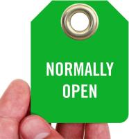 China Normally Open Tag with Grommet PVC Waterproof Plastic Tag for Warning for sale