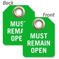 China Normally Open Tag with Grommet PVC Waterproof Plastic Tag for Warning for sale