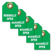 China Normally Open Tag with Grommet PVC Waterproof Plastic Tag for Warning for sale
