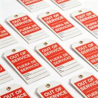 China High Quality Industrial PVC Plastic Safety Tag Lockout Danger Identification Tag for sale