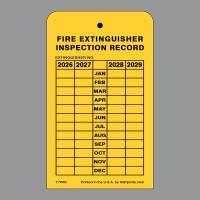 China Durable Fire Extinguisher Tag PVC Waterproof Weatherproof Safety Tag for sale