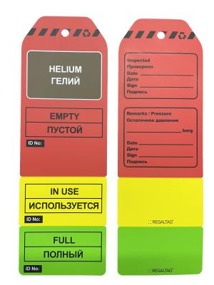 China Custom Plastic Safety Tag Flange Tag Heavy Duty Waterproof Vinyl Tags with Reinforced Hole and Nylon Cable Ties for Industrial and Outdoor for sale