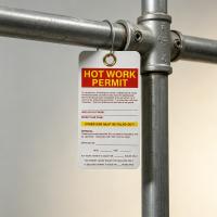 China Tear Resistant Safety Lockout Tag with Customizable Size 146×76mm for Harsh Environments for sale