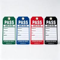 China Customizable Water-Proof Tear Resistant PVC Safety Warning Tag Plastic Safety Tag Lockout Danger Sign for sale