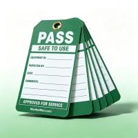 China Customizable Water-Proof Tear Resistant PVC Safety Warning Tag Plastic Safety Tag Lockout Danger Sign for sale