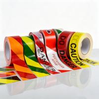 China Manufacturer Customized Color Waterproof  Single Sided PVC Warning Tape for sale