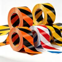 China Manufacturer Customized Color Waterproof  Single Sided PVC Warning Tape for sale