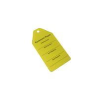 China Custom Waterproof PVC Safety Tag with Digital Printing for Lockout Tagout Equipment Warning for sale