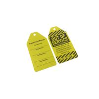 China Custom Waterproof PVC Safety Tag with Digital Printing for Lockout Tagout Equipment Warning for sale