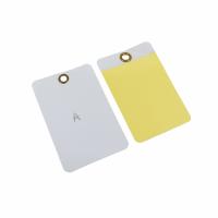 China Custom Waterproof PVC Safety Tag with Digital Printing and Transparent Design for Industrial Safety for sale