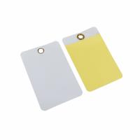 China Custom Waterproof PVC Safety Tag with Digital Printing and Transparent Design for Industrial Safety for sale