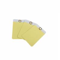 China Custom Waterproof PVC Safety Tag with Digital Printing and Transparent Design for Industrial Safety for sale