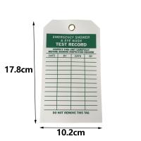 China Custom Waterproof PVC Repair Order Hang Tag with Film Lamination for Industrial Safety for sale